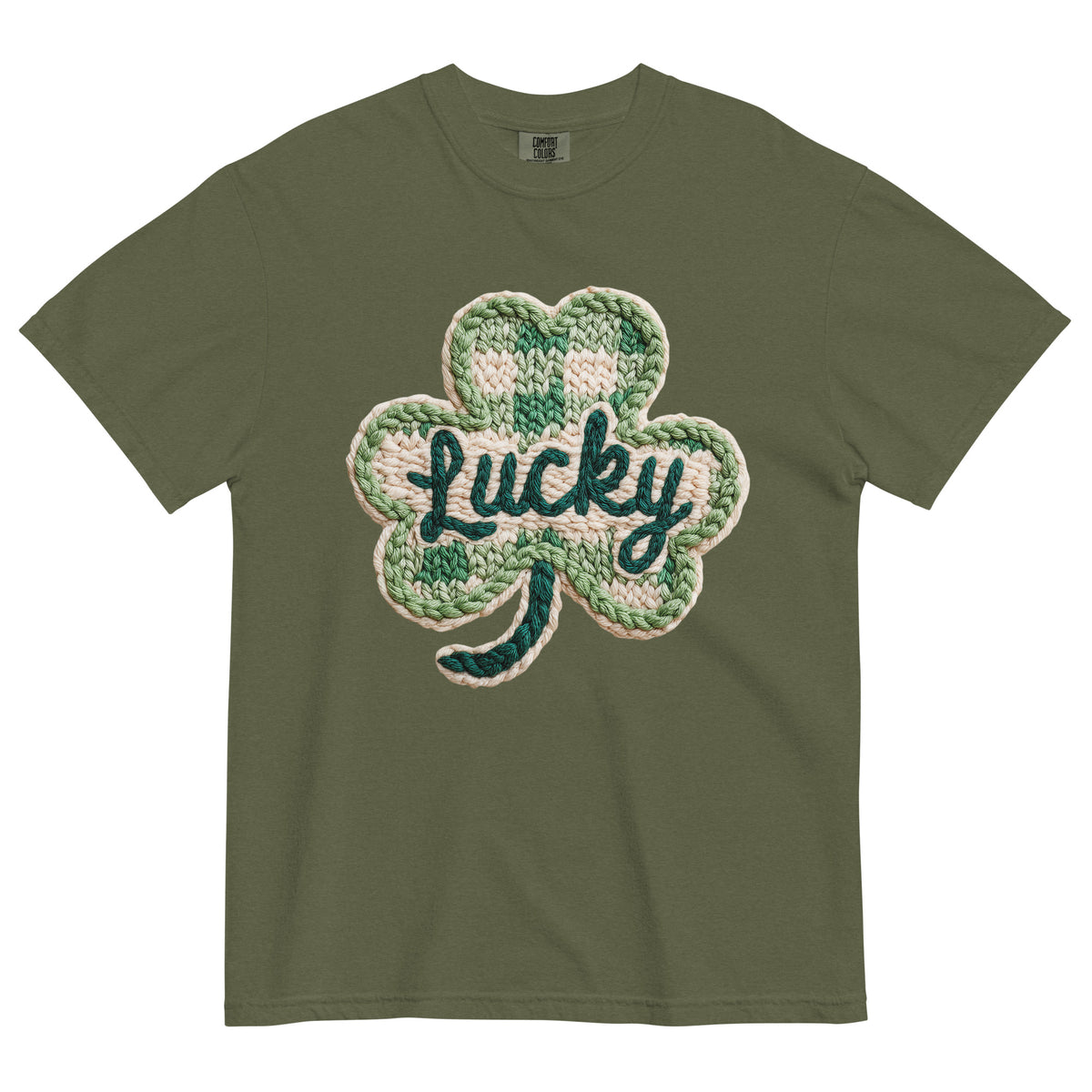 Lucky Leprechaun ~ Unisex Short Sleeve CC Garment Dyed T-Shirt Printed ...