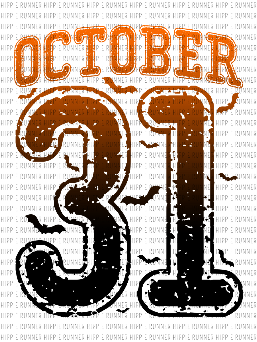 October 31 - PNG Digital Download – Hippie Runner