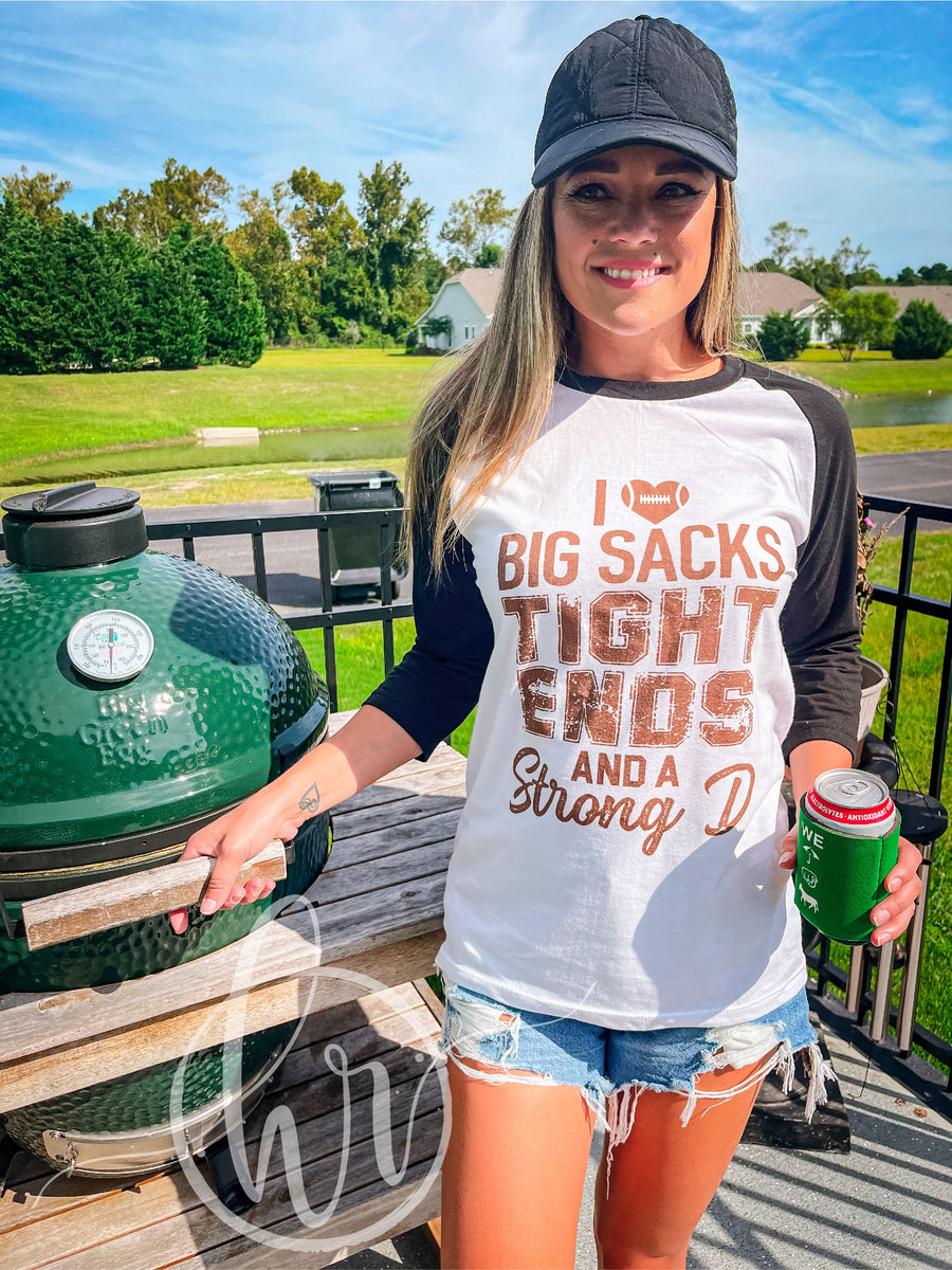 I Love Big Sacks Tight Ends And A Strong D – Hippie Runner